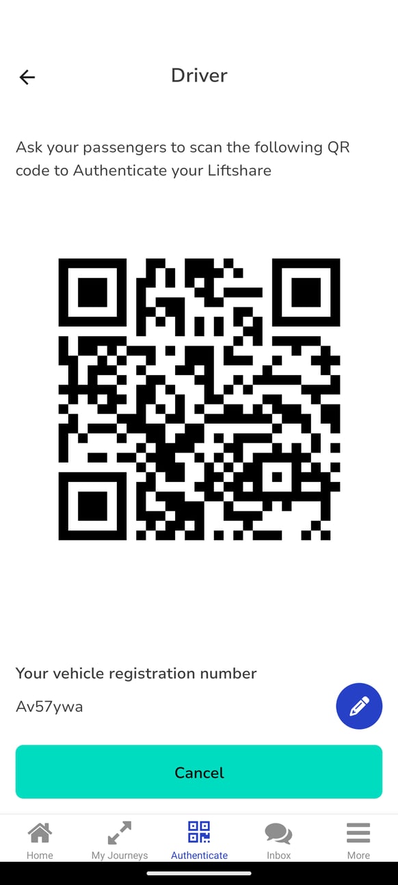 How to trip authenticate my journey on the Mobilityways app?